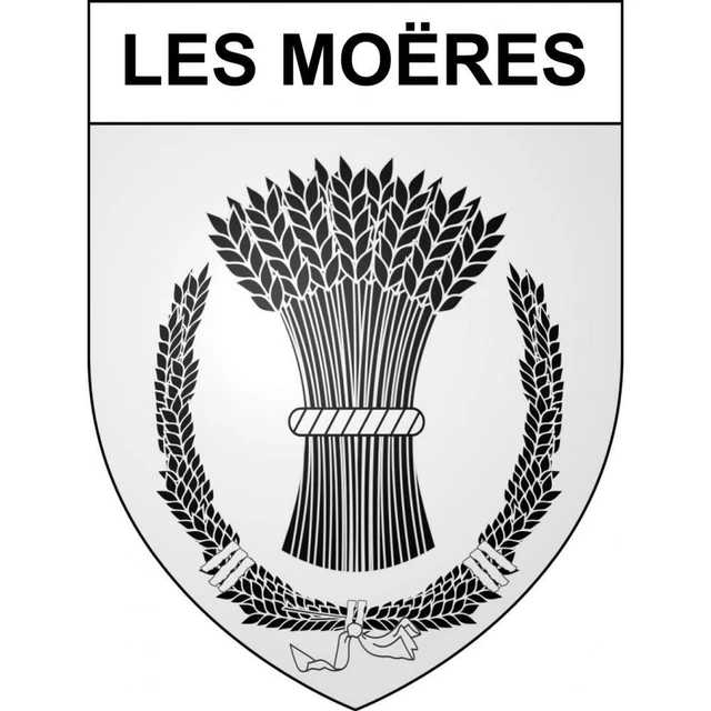 LES MOËRES 59 ville sticker blason écusson autocollant adhésif EUR 3,99 - PicClick FR