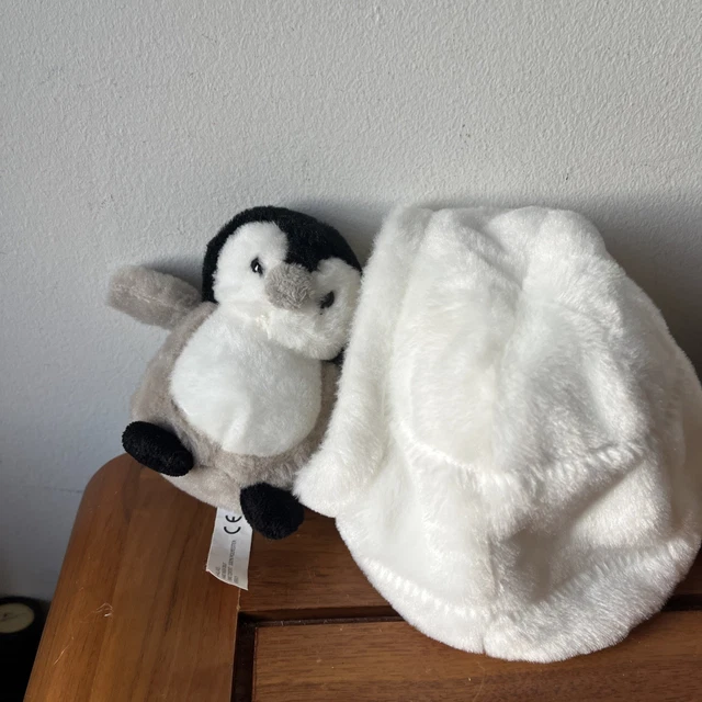 CLINTONS PENGUIN & Igloo Snow Ball Soft Toy Plush 5” Cute £4.98 ...