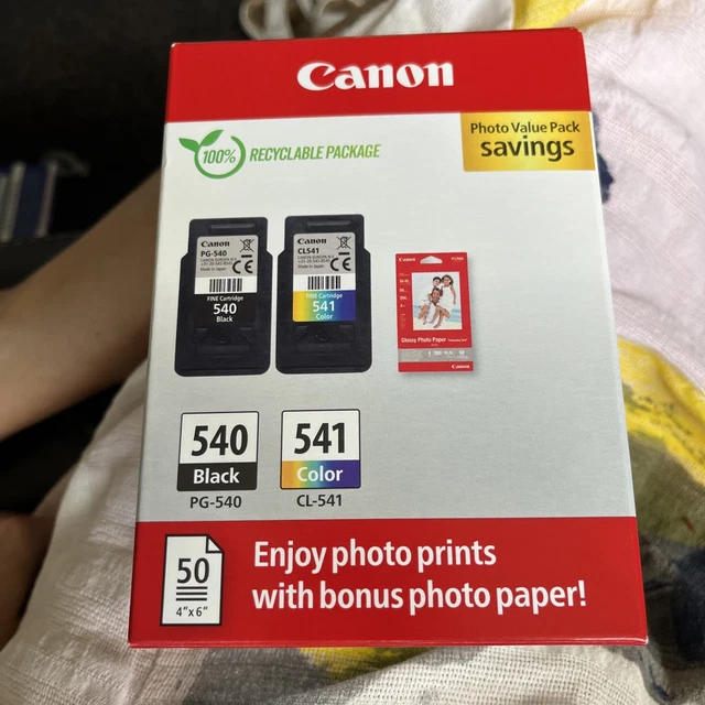 CANON PG540 CL541 Ink Cartridges For PIXMA MG3150 Printer with bonus ...