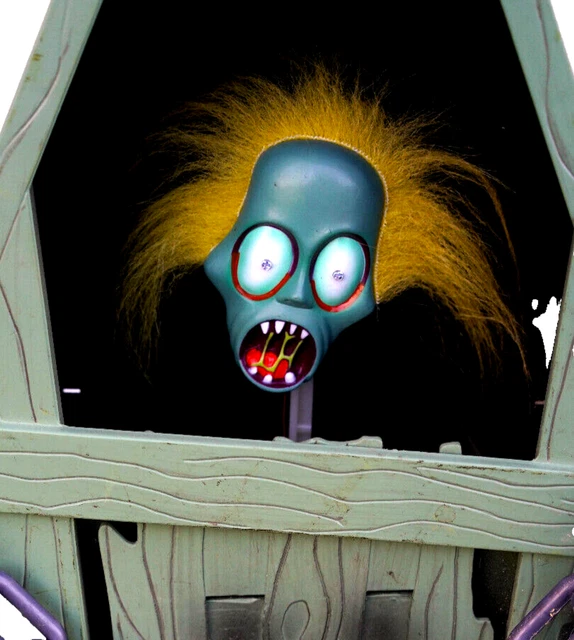 VINTAGE GEMMY SCREAMING Coffin Zombie Motion Animated Halloween Prop 18 ...