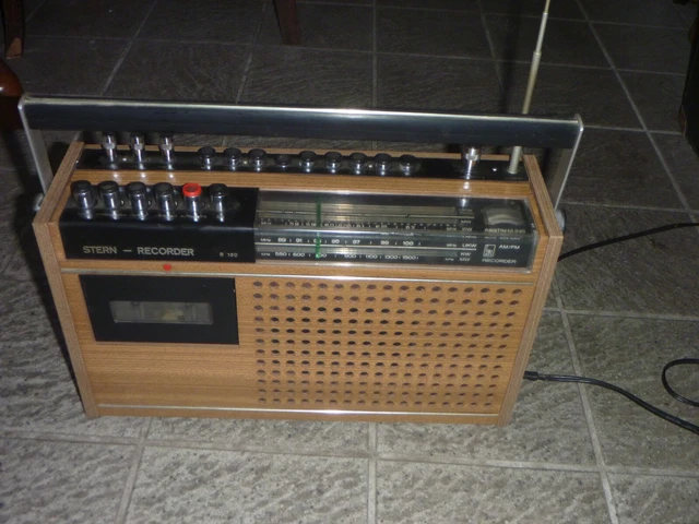 DDR RFT STERN Recorder R 160 Kassettenrecorder Radio Kofferradio ...