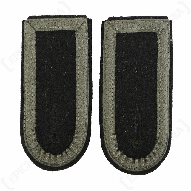 GERMAN UNTERFELDWEBEL SCHARFUHRER NCO Black Shoulder Boards Subdued ...