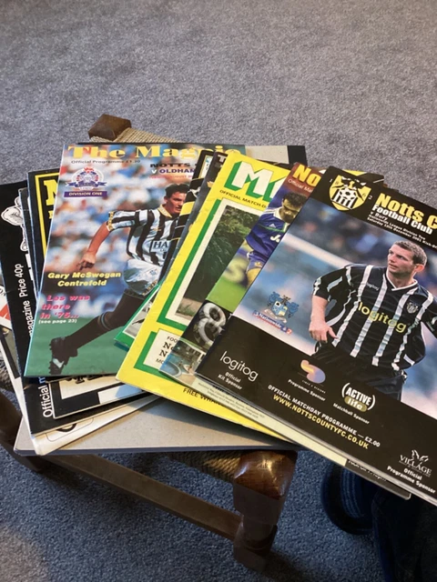 20 NOTTS COUNTY Home Programmes Various Seasons £1.00 - PicClick UK