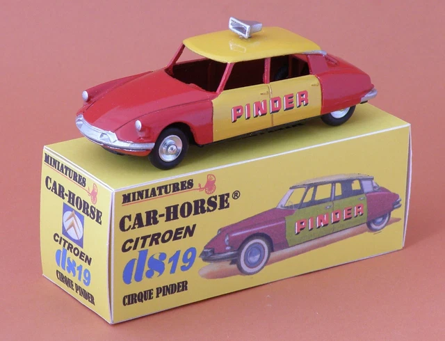 CAR-HORSE CITROEN DS 19 Cirque Pinder style Dinky fin de stock EUR 55 ...