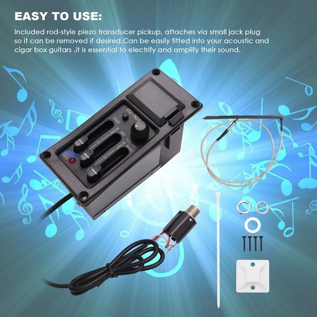 5X(EQ-505R PIEZO FONOCAPTOR Ecualizador Amplificador Preamplificador de ...