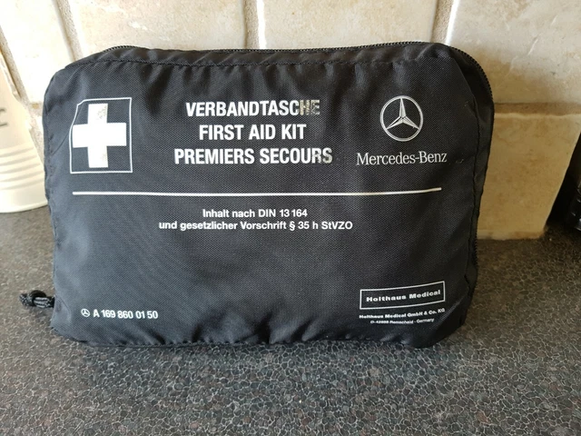 MERCEDES BENZ FIRST Aid Medical Car Kit Pouch equipment Sealed £12.50 ...