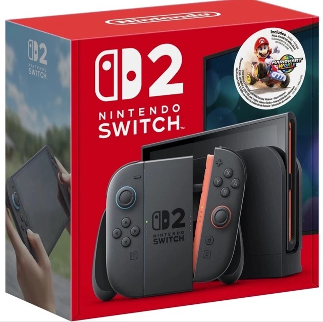 NINTENDO SWITCH 2 Handheld Console System - Mario Kart World Bundle ...