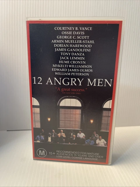 12 ANGRY MEN VHS CASSETTE TAPE 1997 George C Scott M15+ $26.99 ...
