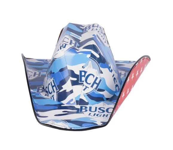 ANHEUSER BUSCH BEER Cowboy Hat Beer Box Cardboard - One Size Adult ...