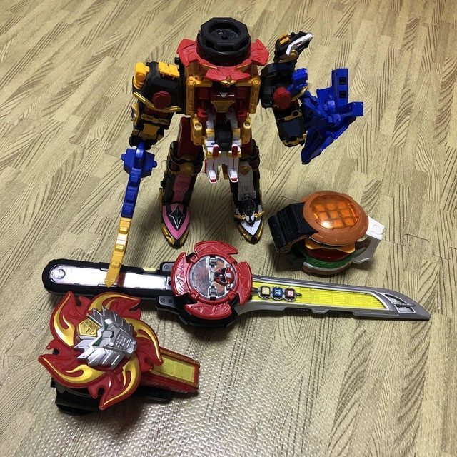 POWER RANGERS NINJA Steel Ninninger Megazord Morpher 4p Shuriken set ...