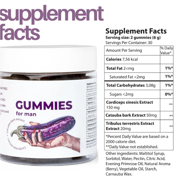 MENS GUMMIES LIBIDO Booster for Men - Male Libido Supplements £31.71 ...