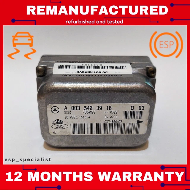 MERCEDES C CLASS W203, CLK, CLC, SLK Esp Yaw Rate Sensor A0035423918Q03 ...