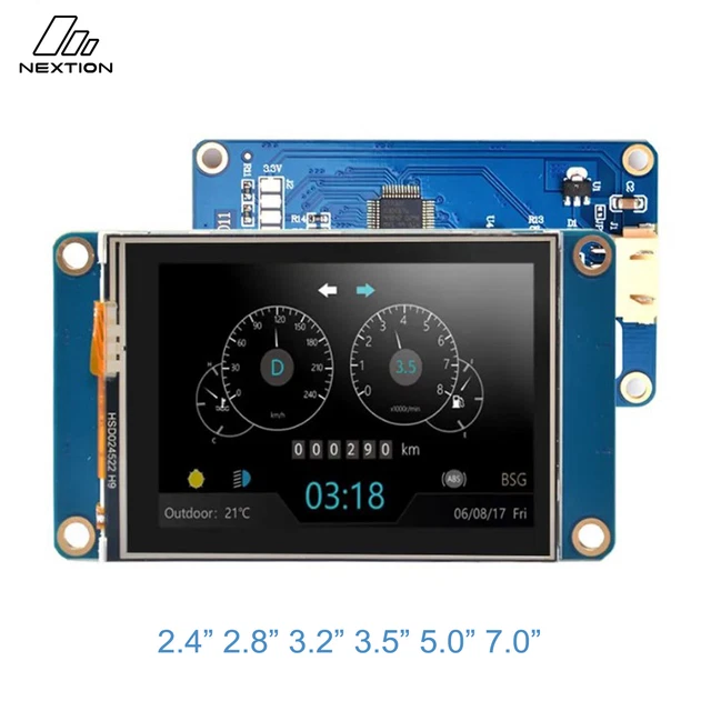 NEXTION 2,4-7,0& TFT LCD HMI Resistives Display Touch Panel Modul für Arduino EUR 27,36 ...