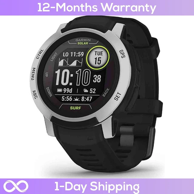 GARMIN INSTINCT 2 Solar Surf Edition Rugged GPS Smartwatch Bells Beach ...