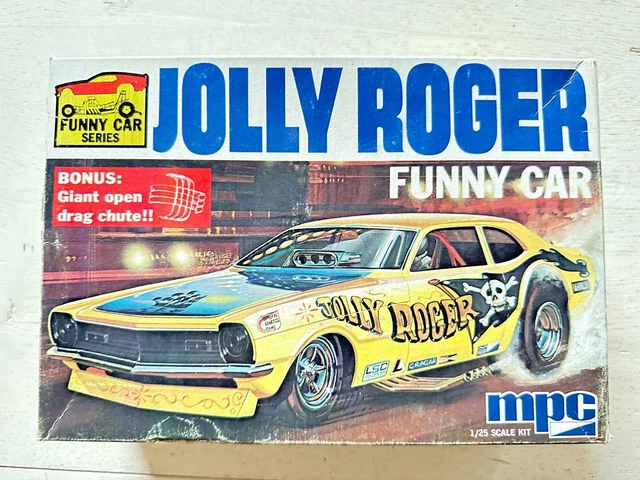 MPC 1/25 JOLLY Roger Funny Car - vintage Bausatz Kit - nicht komplett ...