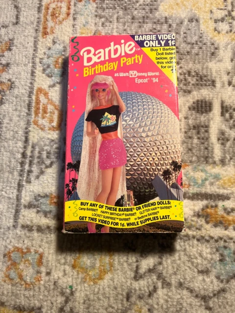 IT’S A BARBIE Birthday Party at Walt Disney World Epcot 1994 Mattel VHS ...