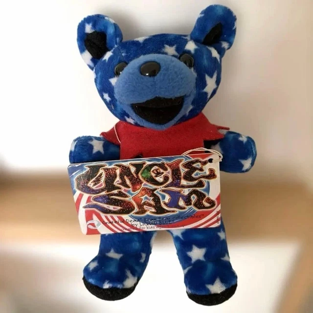 90S VINTAGE GRATEFUL Dead Bear Uncle Sam Stars And Stripes Dancing £33. ...