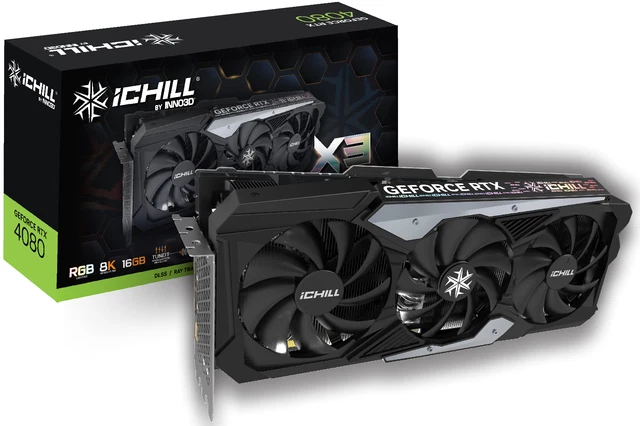 INNO3D NVIDIA GEFORCE RTX 4080 ICHILL X3 16GB GDDR6X PCI-E Video Card ...