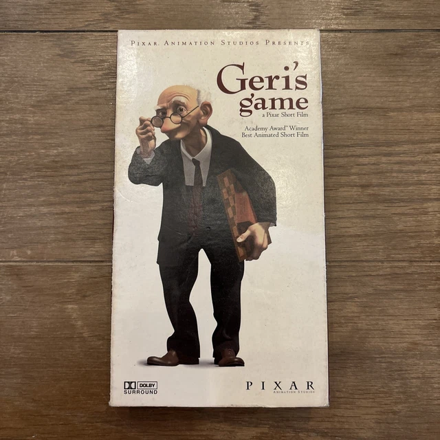 RARE HTF GERI'S Game VHS Tape / Pixar Short Film / A Bug's Life ...
