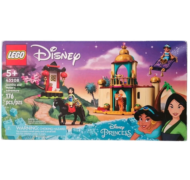 LEGO DISNEY PRINCESS Jasmine and Mulan Adventure 43208 Palace Set New ...