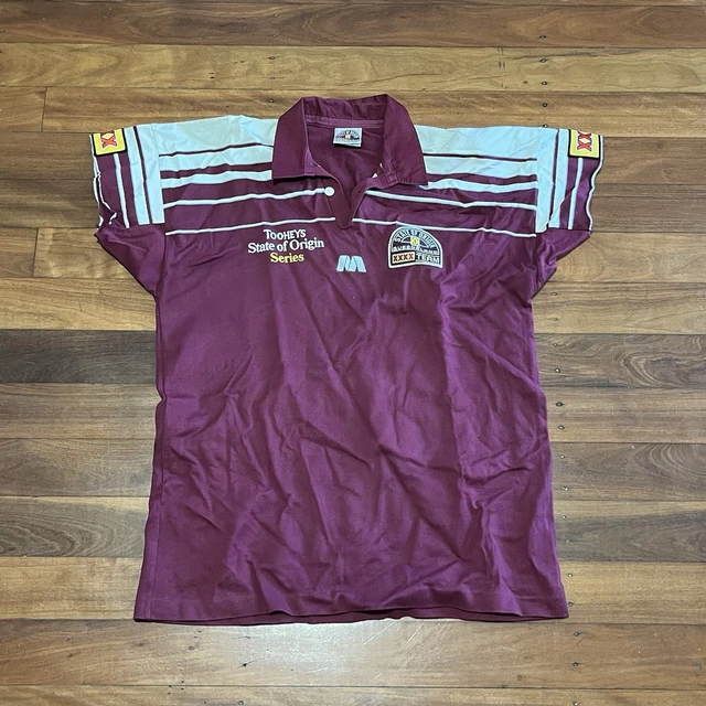 VINTAGE 1996 QUEENSLAND Maroons State Of Origin Jersey Mens Size XL ...