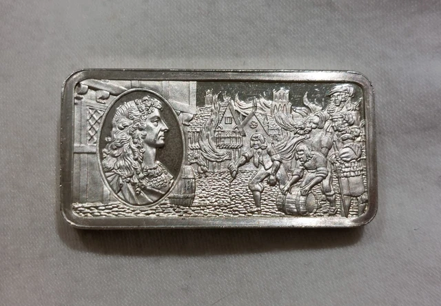 CHARLES II STERLING Silver Ingot Bar | 2.3 Ounces / 65g | Price LOWER ...