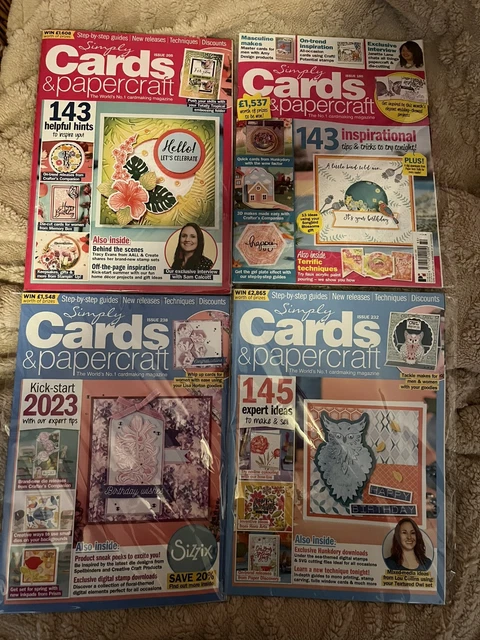 4 X BRAND New Simply Cards & Papercraft Magazines - Issues 180, 205 ...