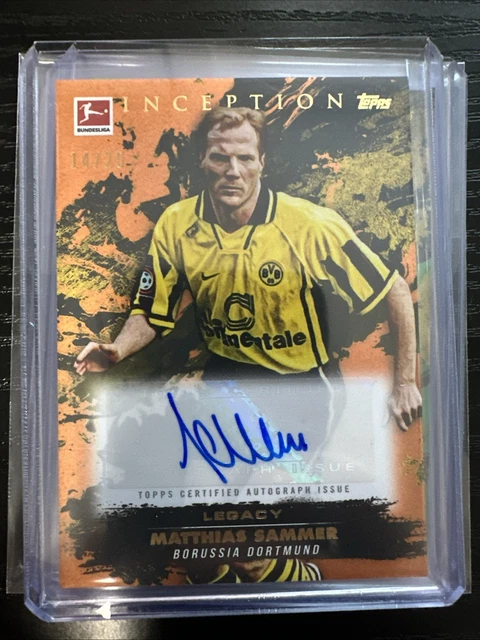 TOPPS 2024-25 INCEPTION Bundesliga - Matthias Sammer 25/25 Autograph ...