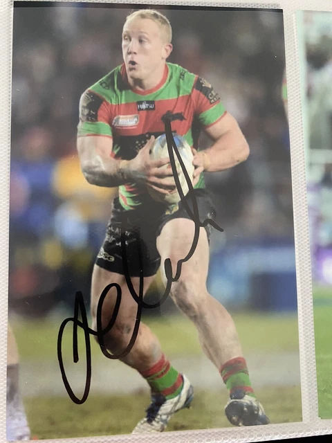 FOTO FIRMATA JASON Clark 6x4 Rugby League Warrington South Sydney ...