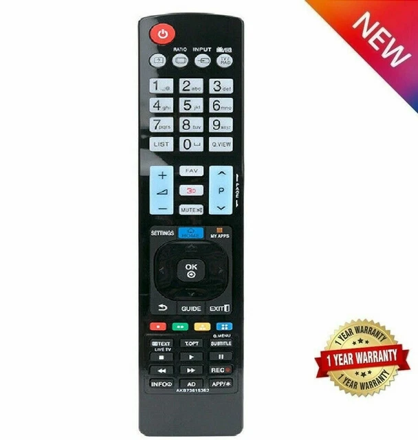 REMOTE CONTROL FOR LG Smart 3D LED LCD PLASMA Monitor HDTV TV APPS ...