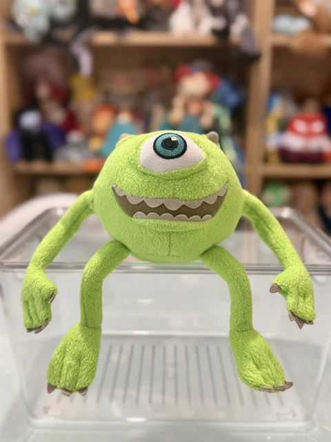 DISNEY STORE MIKE Wazowski plush Monsters Inc Soft Toy Teddy Bear Doll ...