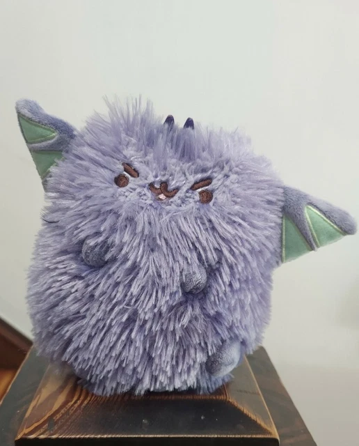 RARE GUND PUSHEEN Cat Dragon Pip Plush 6" Purple Wings Stuffed Animal £ ...