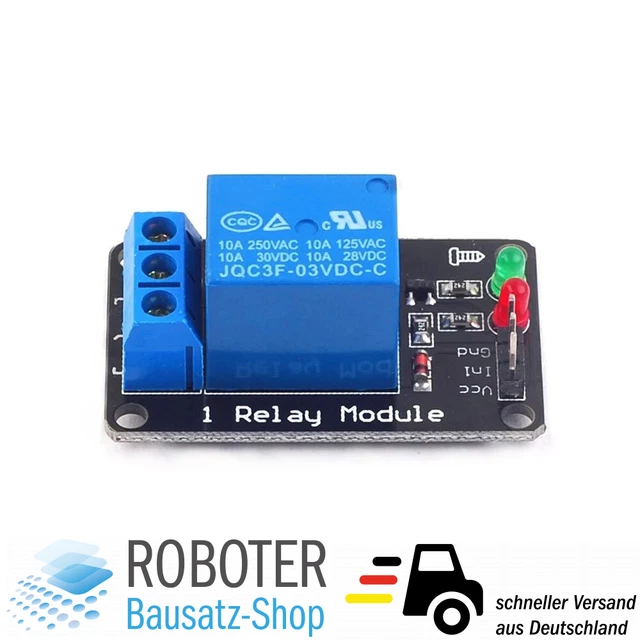LOW-LEVEL TRIGGER RELAIS 1 Channel 3.3V 3V Arduino Raspberry Pi ESP32 EUR 5,45 - PicClick DE