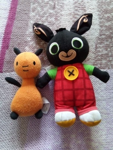 CBEEBIES TALKING BING And Flop Soft Plush Cuddly Toys £9.99 - PicClick UK