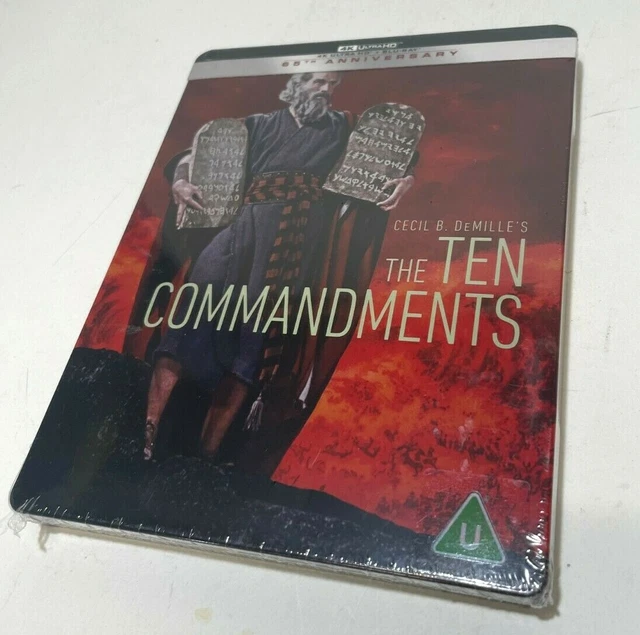 THE TEN COMMANDMENTS 4-Disc Limited Edition 4K UHD SteelBook (Region Free UK) £48.16 - PicClick UK