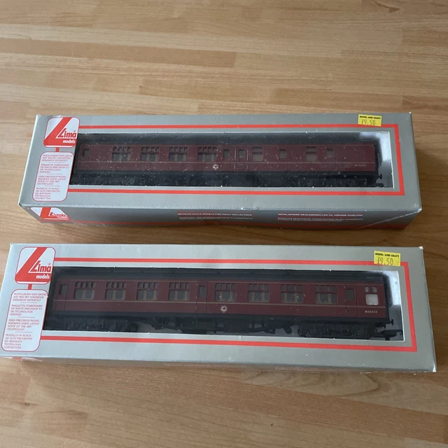 LIMA OO GAUGE 2 x LMS Maroon Coaches M25290 & M25623 Boxed £20.43 ...