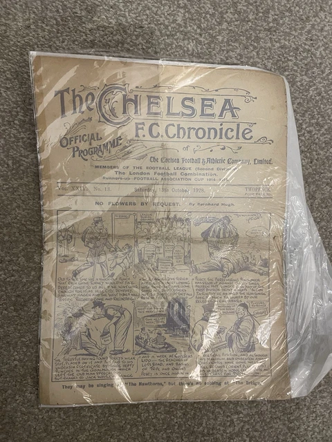 CHELSEA V CLAPTON Orient (Leyton Orient) Football Programme - 1928/29 £ ...