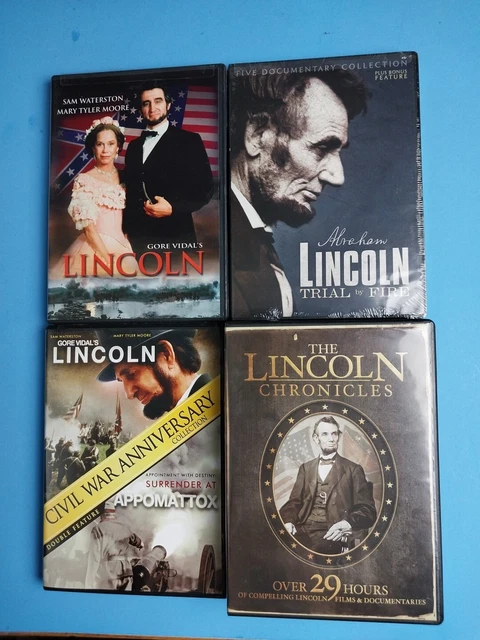 LOT OF 4 Civil War Lincoln DVD documentary Movie $11.99 - PicClick