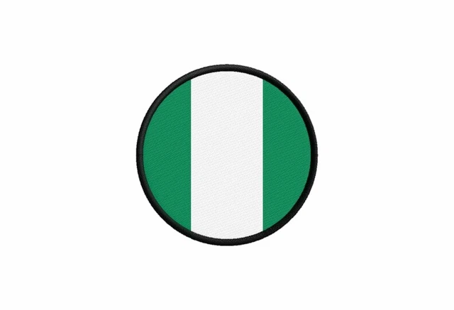 PATCH ECUSSON DRAPEAU nigeria imprime thermocollant rond cocarde EUR 4 ...