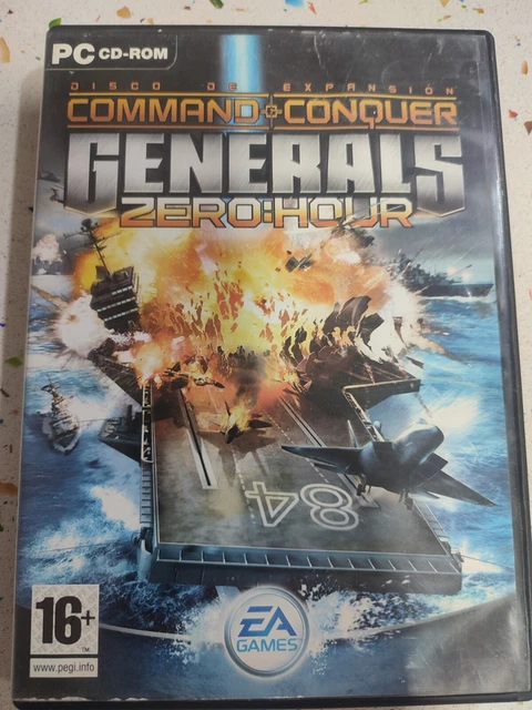 COMMAND & CONQUER Generals Zero Hour Expansion De Pc Cd-Rom Por Ea Games EUR 29,90 - PicClick IT