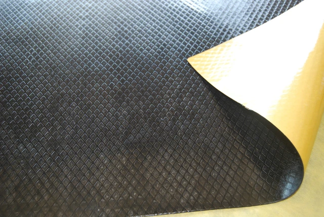 INSONORIZZANTE PER FONDI Auto D'epoca 100X50 Lastra Catrame Bituminoso ...