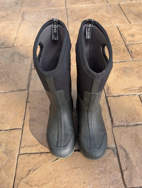 BOGS ULTRA HIGH Boots Men's Black Pull On Insulated Waterproof US 8 EU ...