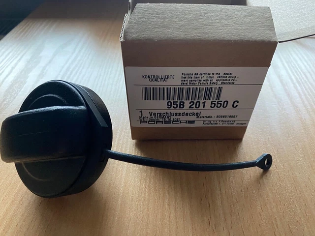 BOUCHON NEUF OEM PORSCHE MACAN 95B201550C avec sangle de retenue pour ...