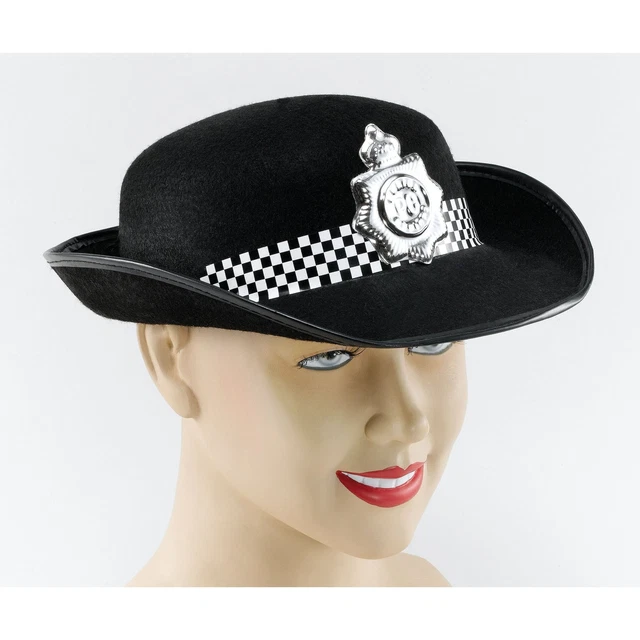 WICKED WOMAN PC Felt Hat Police Cop Adults Ladies Fancy Dress £7.89 ...