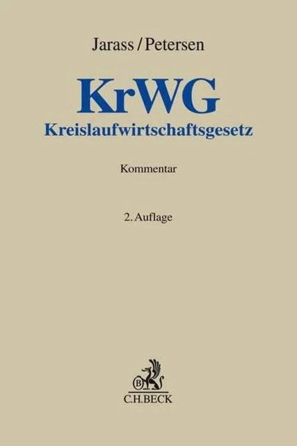 KREISLAUFWIRTSCHAFTSGESETZ | HANS D. Jarass (u. a.) | Buch | Grauer ...