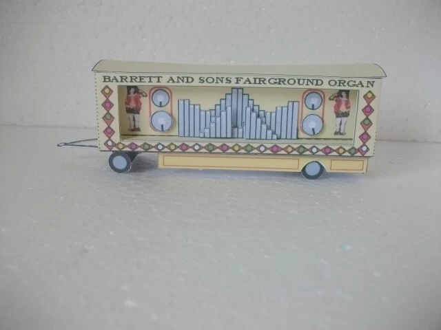 FUN FAIR CARD Model 00 Scale Organ,Fairground Model,Card Kit,Christmas ...
