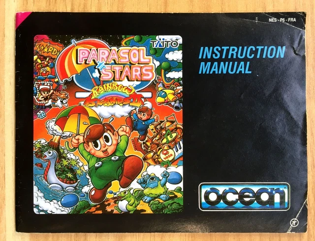 PARASOL STARS RAINBOW Islands 2 - Notice 100% Originale Nintendo Nes B ...