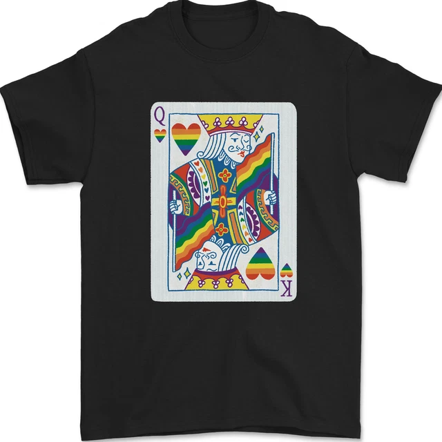 T-SHIRT DRÔLE LGBT Reine Gay Pride Pour Hommes 100% Coton EUR 16,13 ...