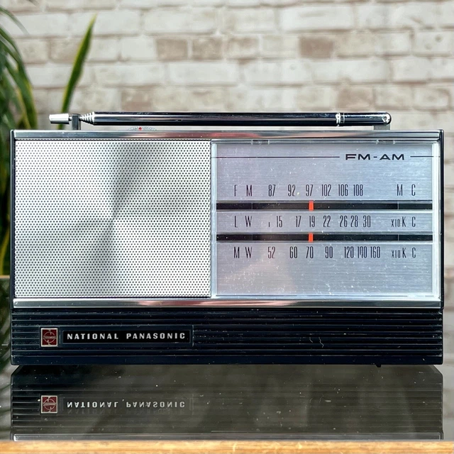 SERVICED NATIONAL PANASONIC RF-621L TRANSISTOR RADIO With Case 3-Band ...