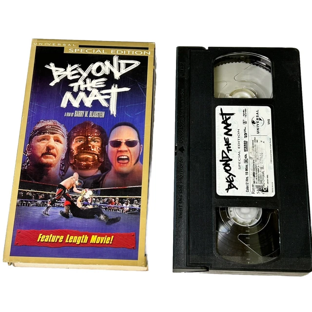 WWE BEYOND THE Mat VHS 2000 Wrestling Documentary The Rock Mankind £6. ...